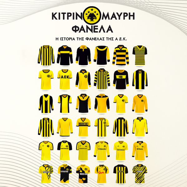 ΒΙΒΛΙΟ: ΚΙΤΡΙΝΟΜΑΥΡΗ ΦΑΝΕΛΑ (QBOOK8-000) – AEK FC
